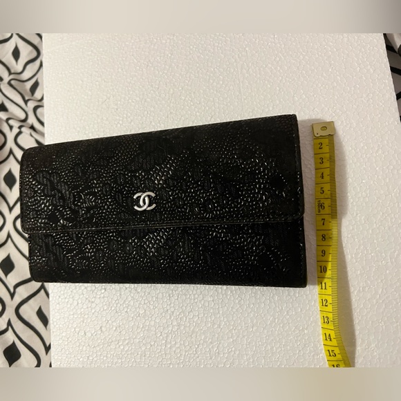 CHANEL | Bags | Authentic Black Chanel Long Wallet | Poshmark